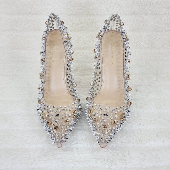 AKIRA | Shoes | Spicy Spike Stiletto Pvc Clear Jelly Pumps Azalea Wang ...